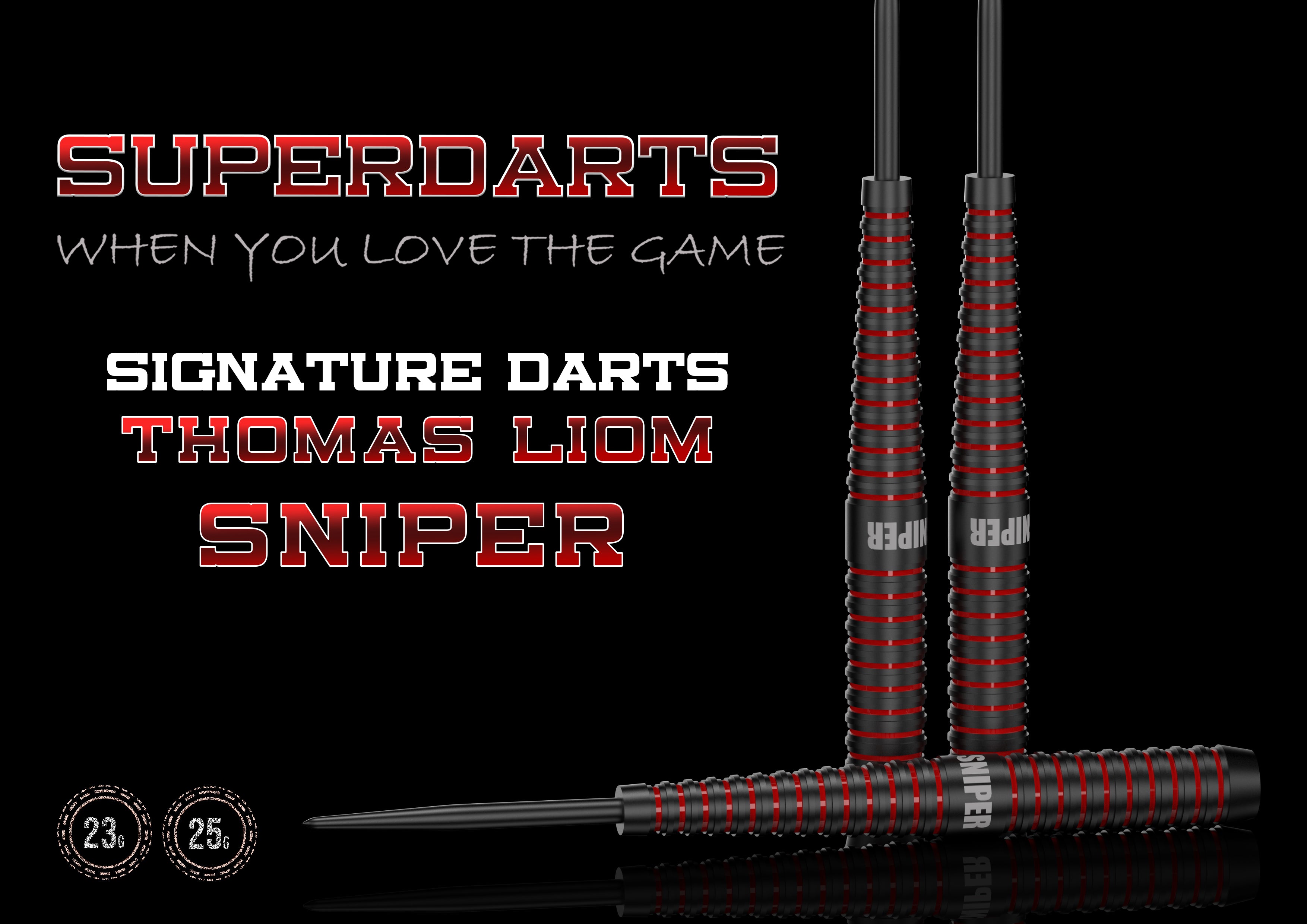 SUPERDARTS SNIPER 26g GOLD EDITTION – SUPERDARTS.NO