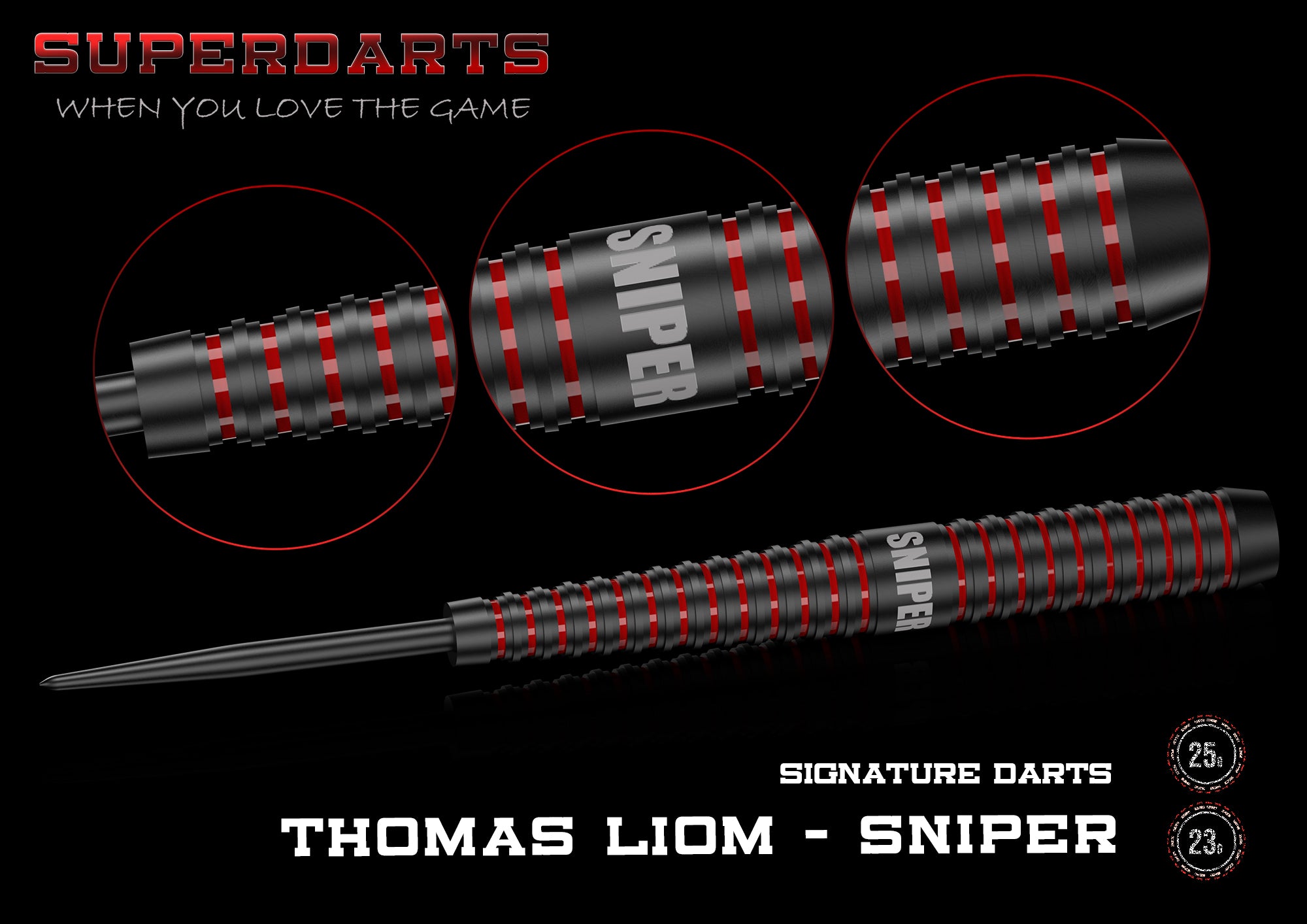 SUPERDARTS SNIPER 26g GOLD EDITTION – SUPERDARTS.NO